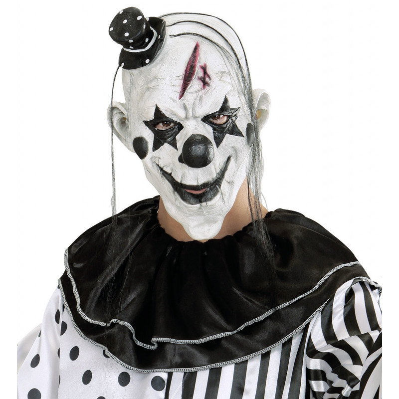 MASQUE CLOWN TUEUR NOIR ET BLANC
