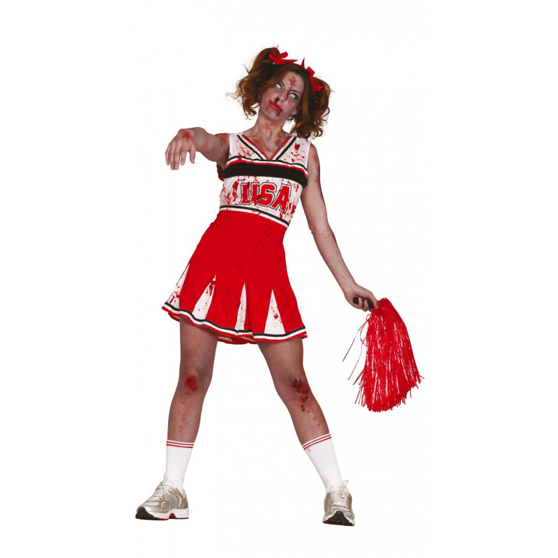 CHEERLEADER POMPOM GIRL ZOMBIE FEM.L